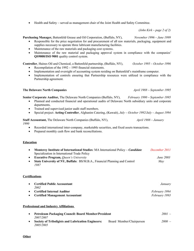 Resume - John Kirk | PDF