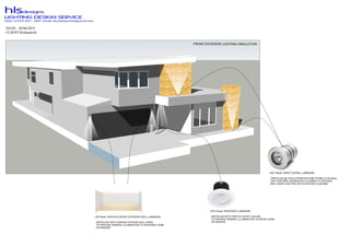 Kirkpatrick front exterior lighting simulation | PDF