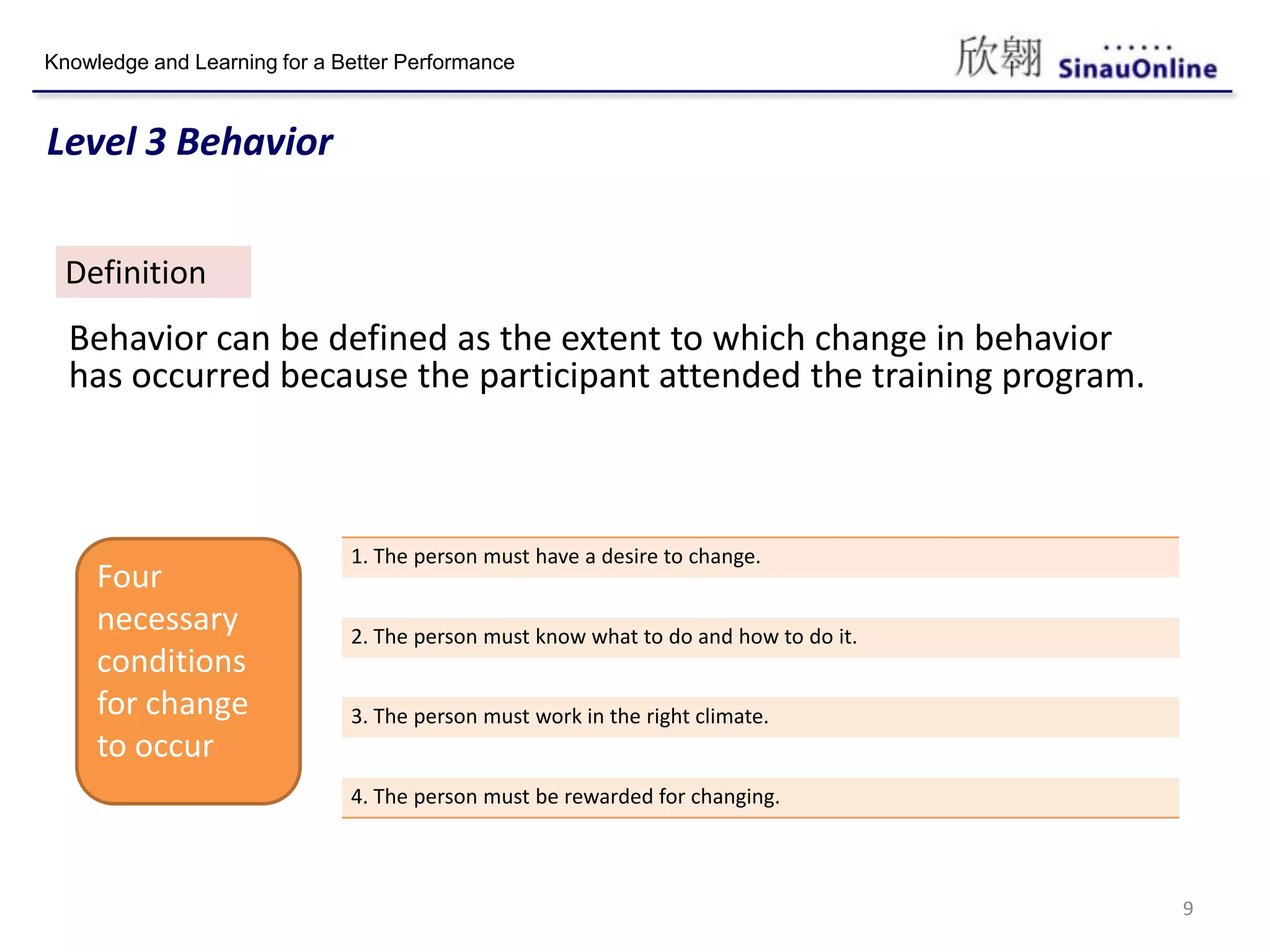 Kirkpatrick 4 level evaluation model | PPT