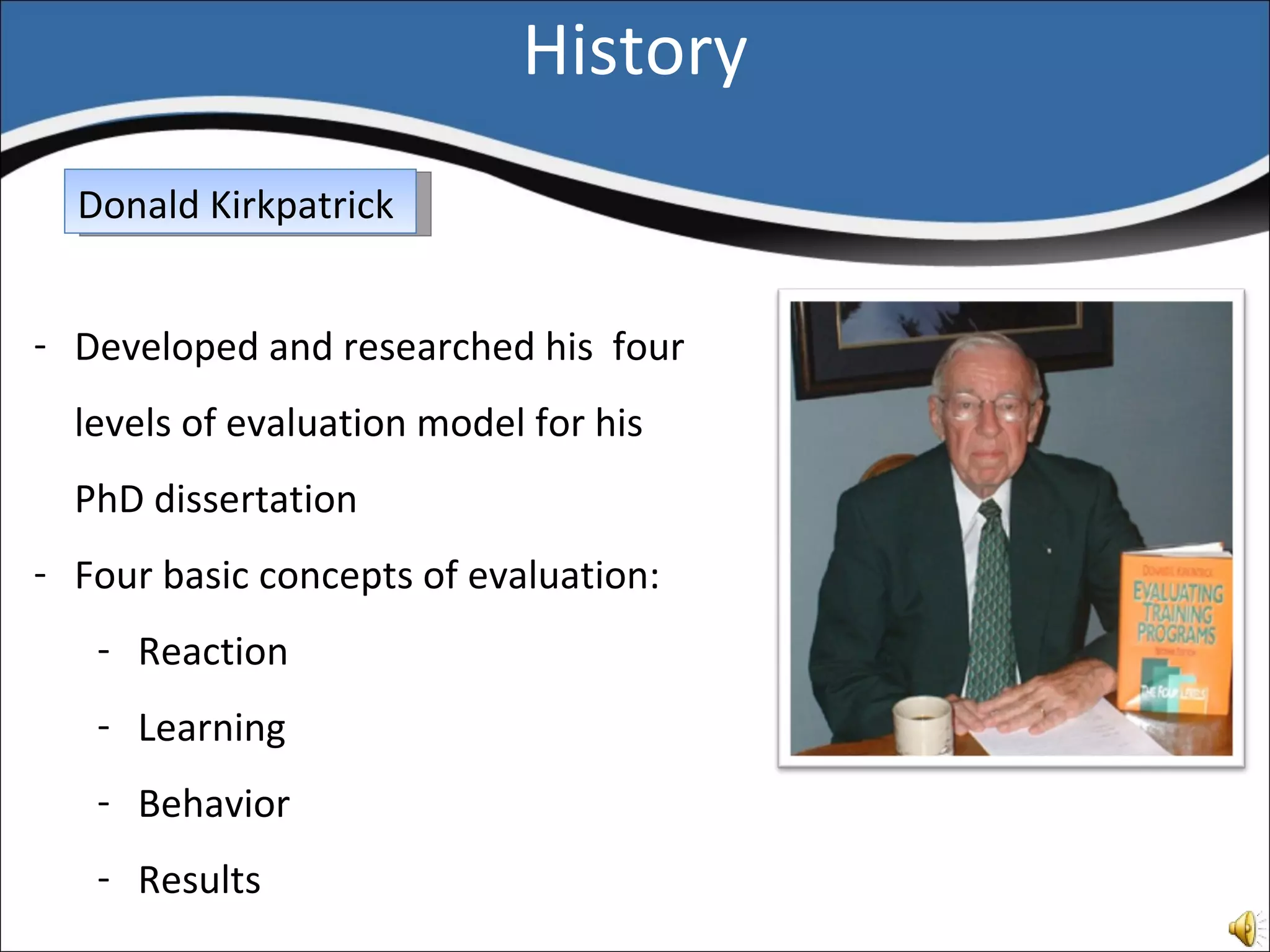 Kirkpatrick4 levels | PPT