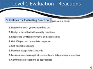 Kirkpatrick4 levels | PPT