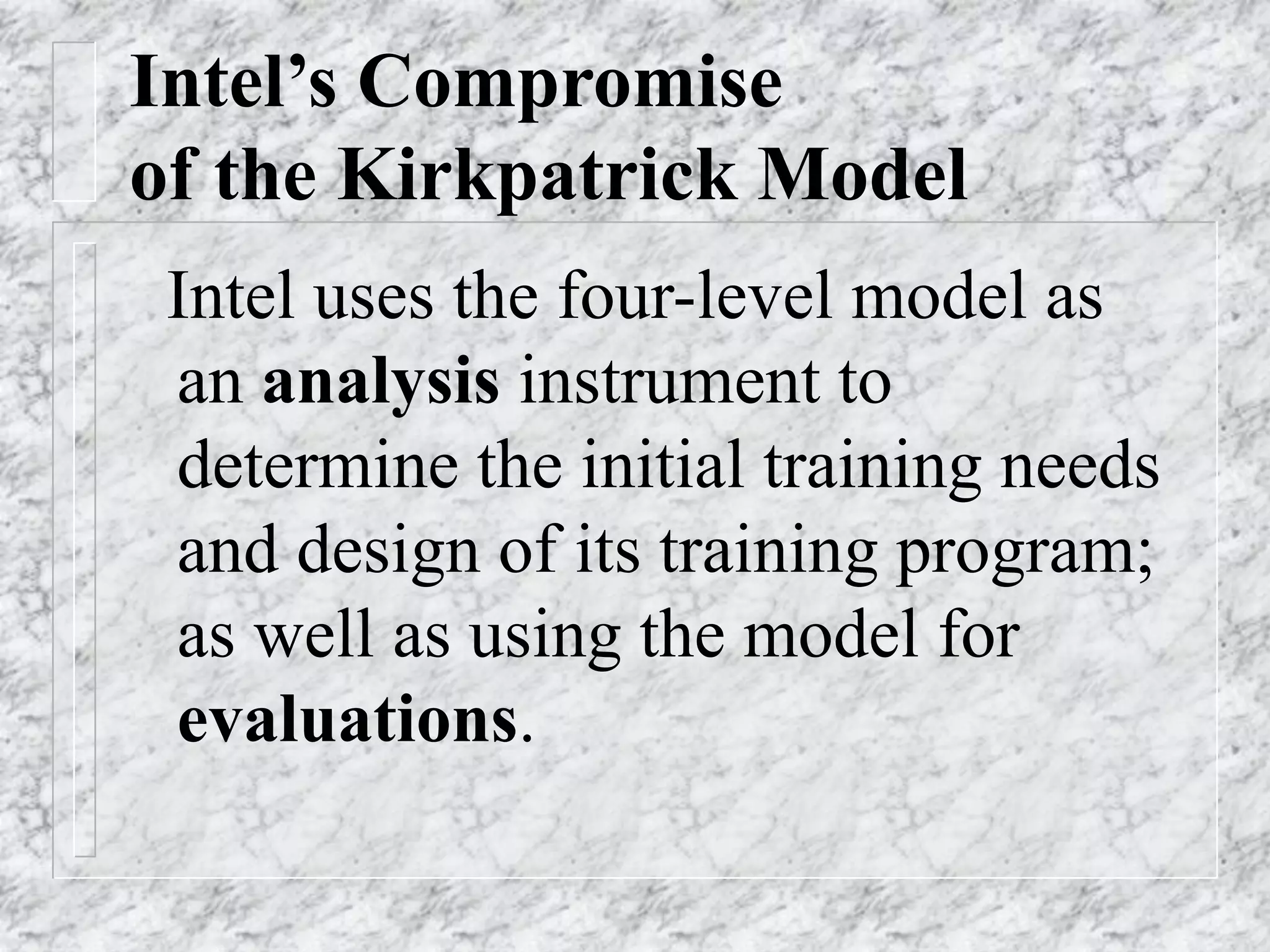 Kirkpatrick Evaluation Model.ppt