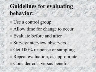 Kirkpatrick Evaluation Model.ppt