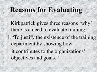 Kirkpatrick Evaluation Model.ppt