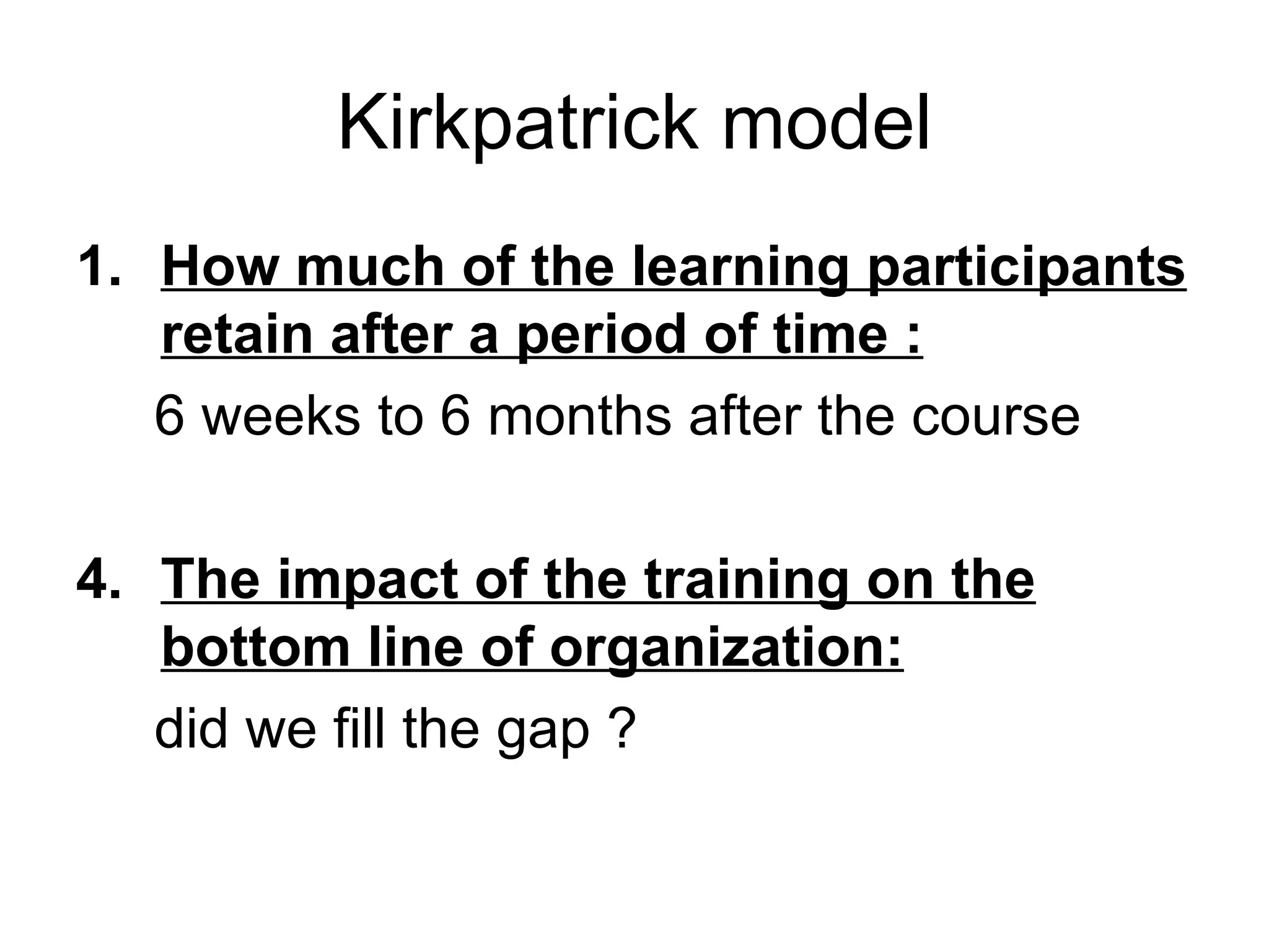 Kirkpatrick Model | PPT
