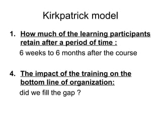 Kirkpatrick Model | PPT