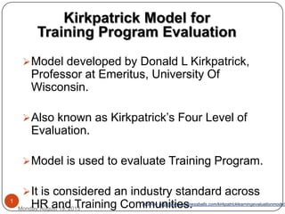 Kirkpatrick model | PPTX