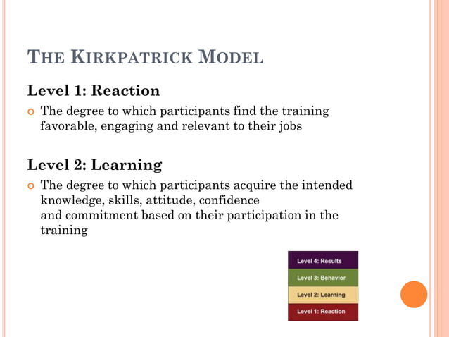 Kirkpatrick model | PPT