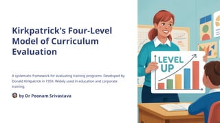 Kirkpatricks Four Level Model of Curriculum Evaluation.pptx