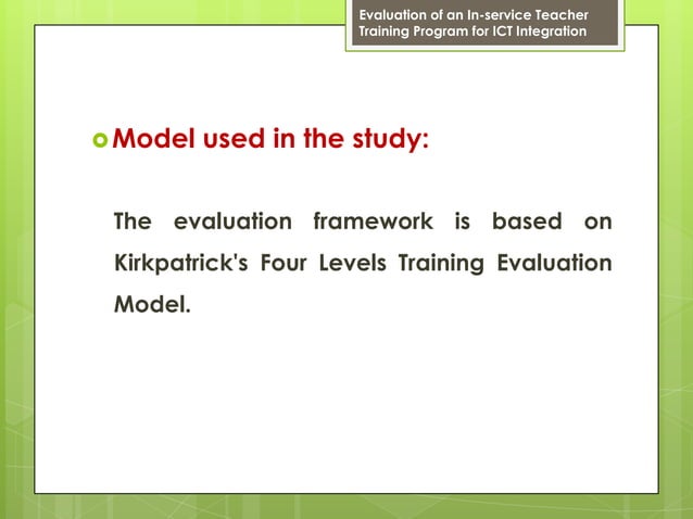 Kirkpatrick’s model | PPTX | Professional School | Postgraduate Education