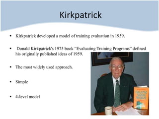 Kirk patrick's simplistic approach | PPTX
