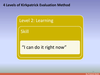 Kirkpatrick Training Evaluation Method | PPTX | Resume Writing and ...