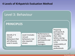 Kirkpatrick Training Evaluation Method | PPTX | Resume Writing and ...