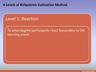 Kirkpatrick Training Evaluation Method | PPTX | Resume Writing and ...
