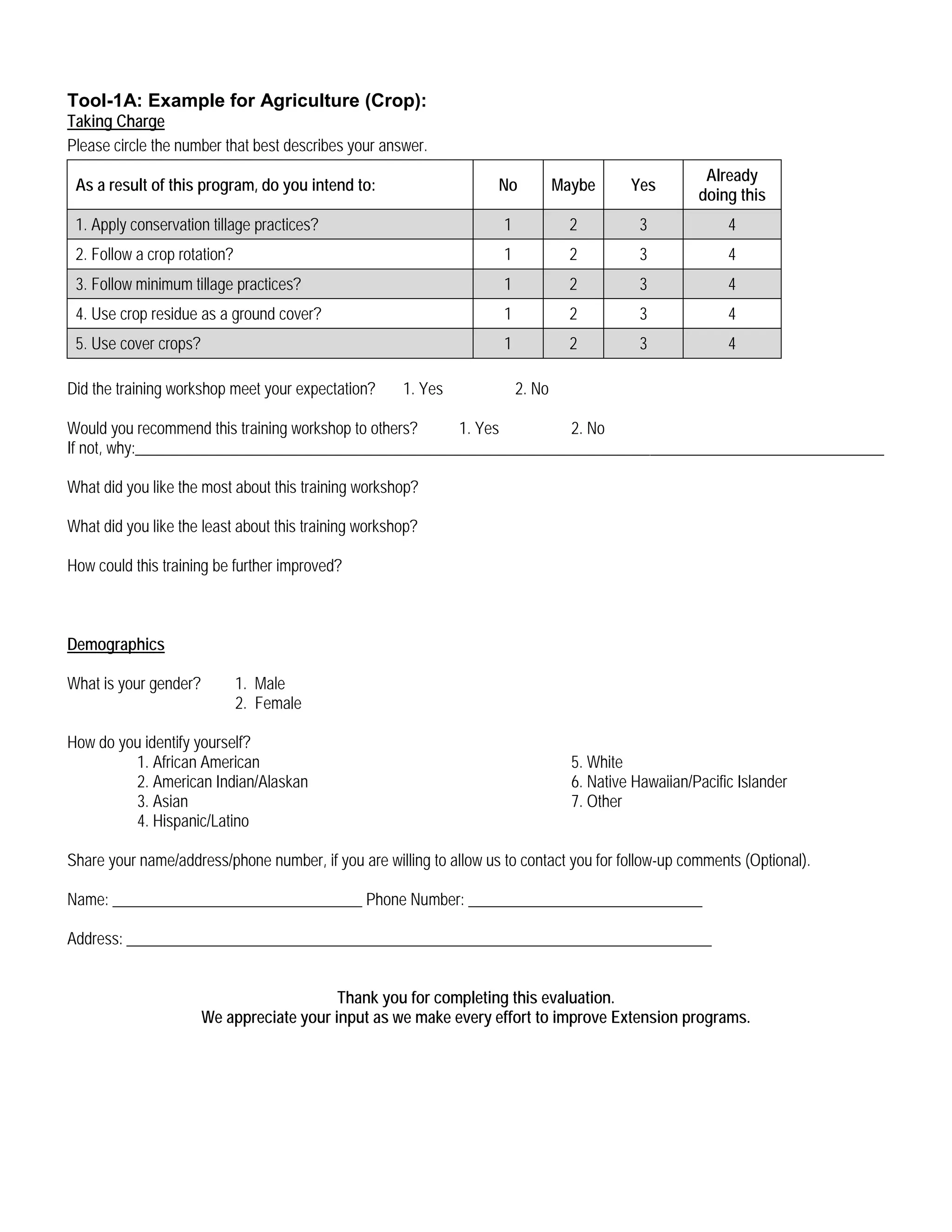 Kirkpatrik Evaluation Questions samples.pdf