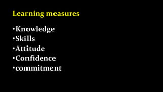 Kirpatrick model of evaluation | PPTX