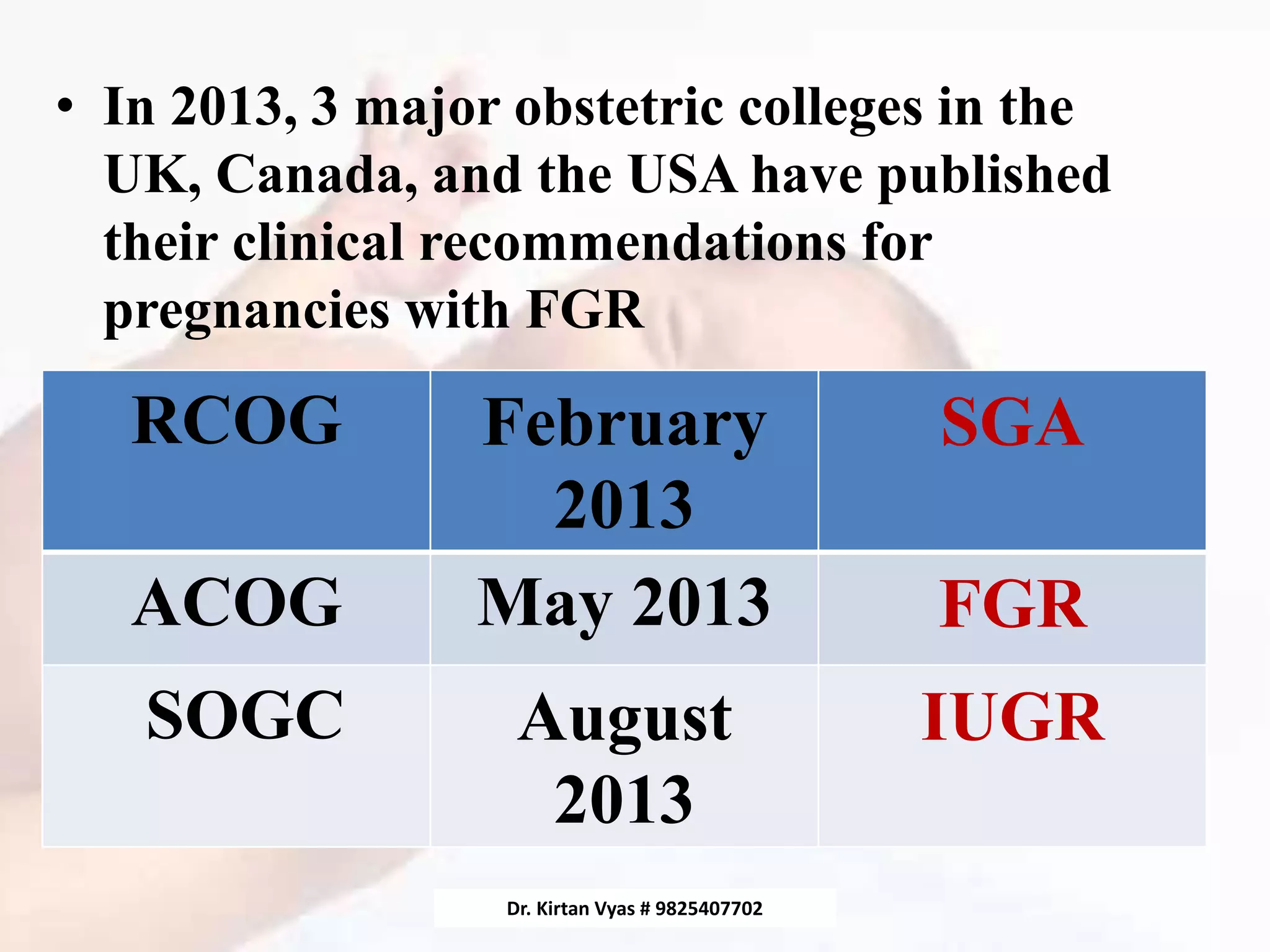 Fetal growth restriction | PPTX