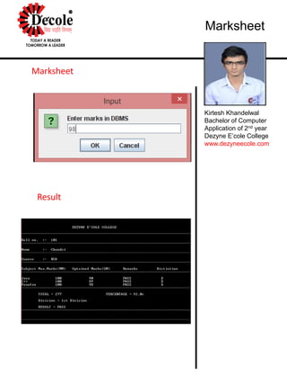 Kirtesh Khandelwal Java Different Calculators | PDF