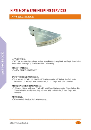AWS DSC Calibration Block | PDF | Physics | Science