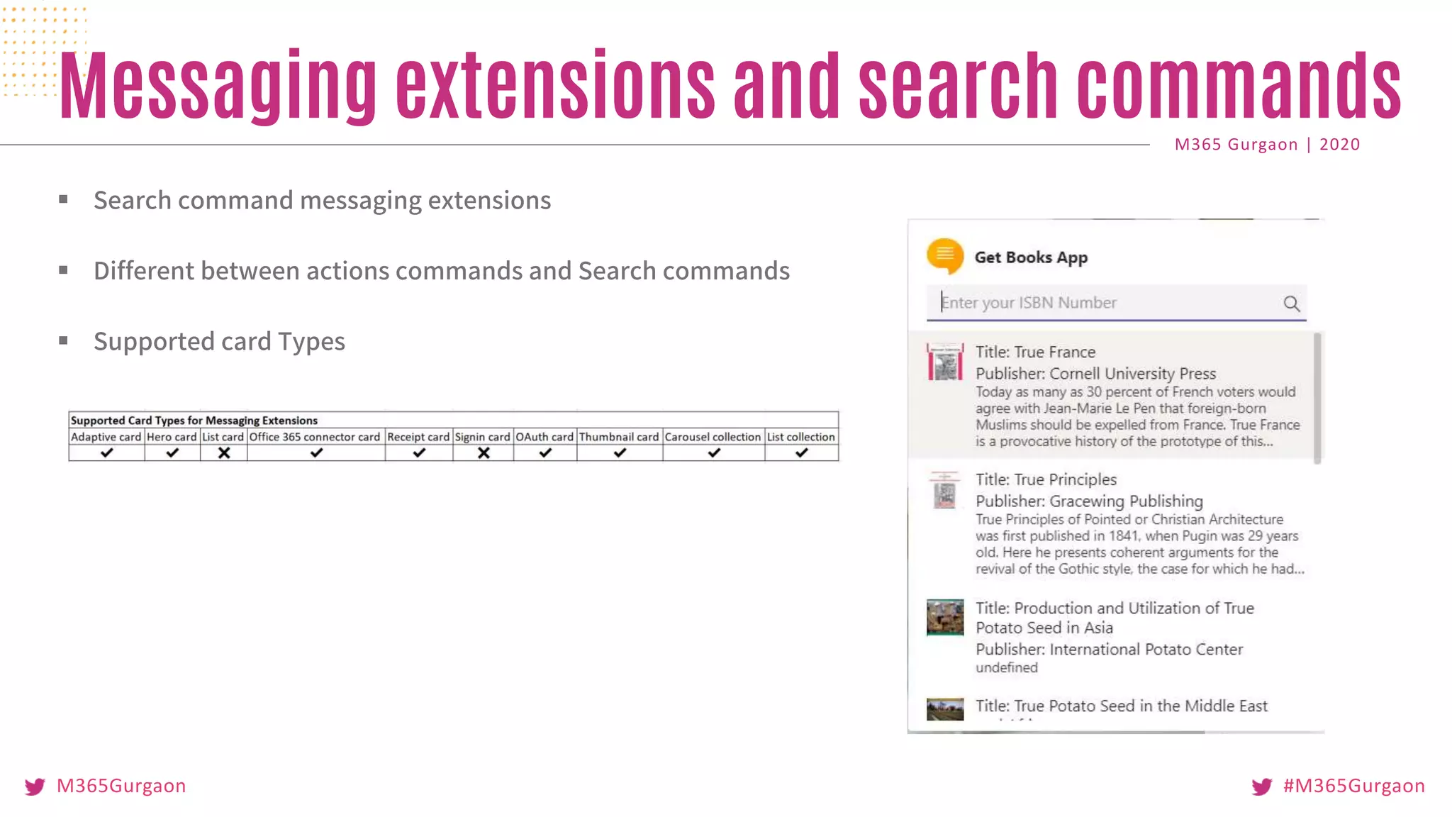Task-oriented interactions in Microsoft Teams with messaging extensions | PPT