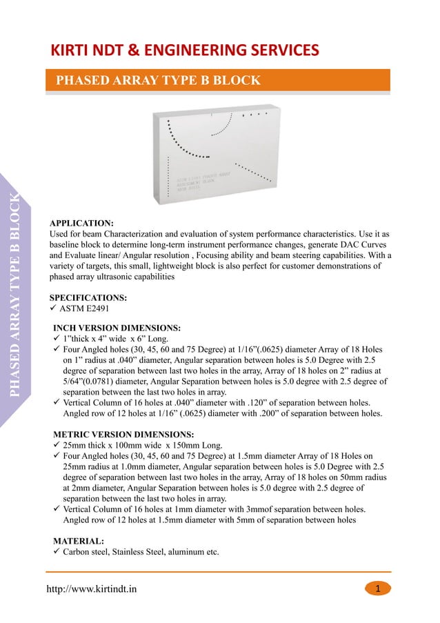 Phased array type b block | PDF