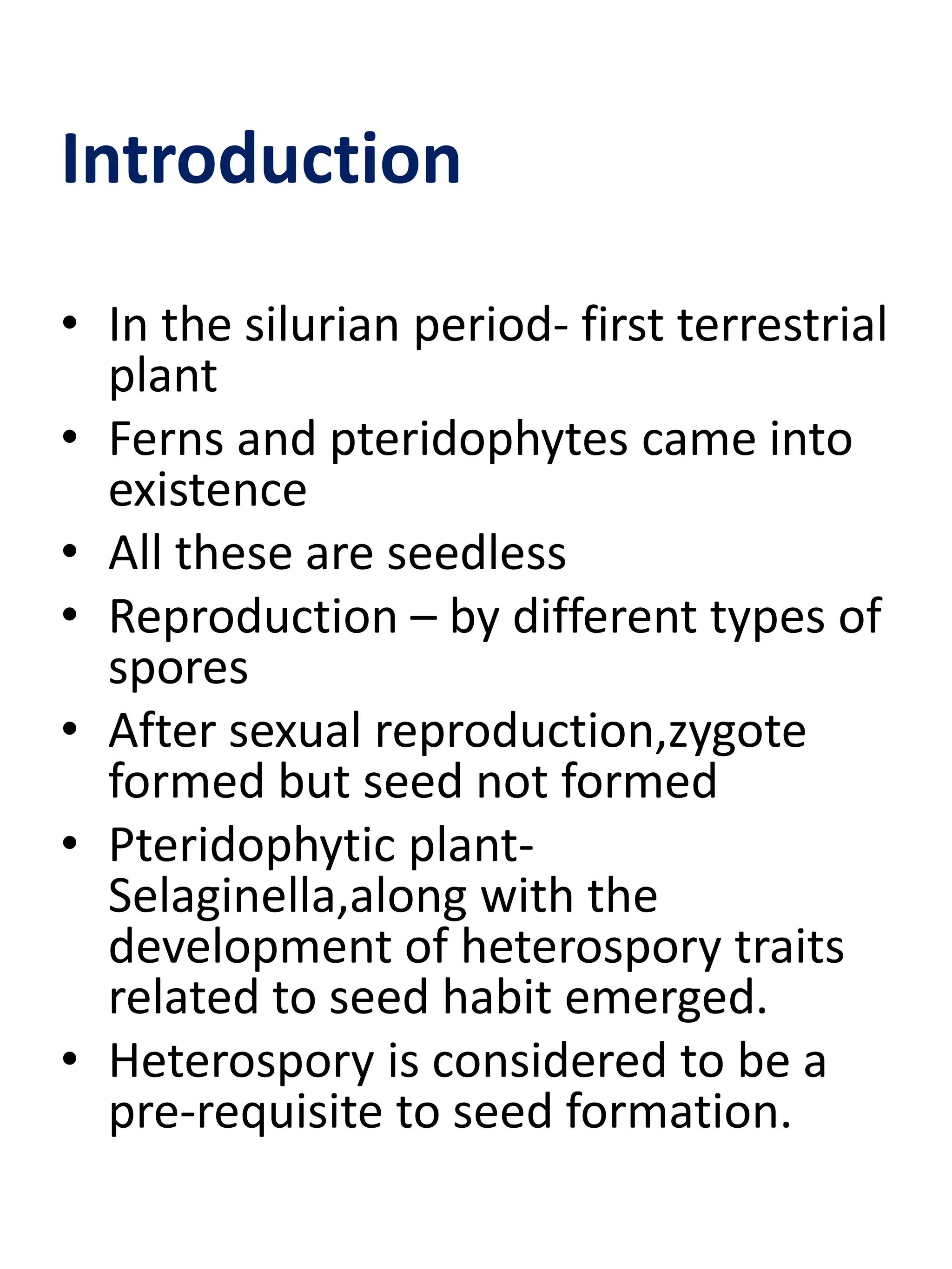 Heterospory and seed habit | PPTX