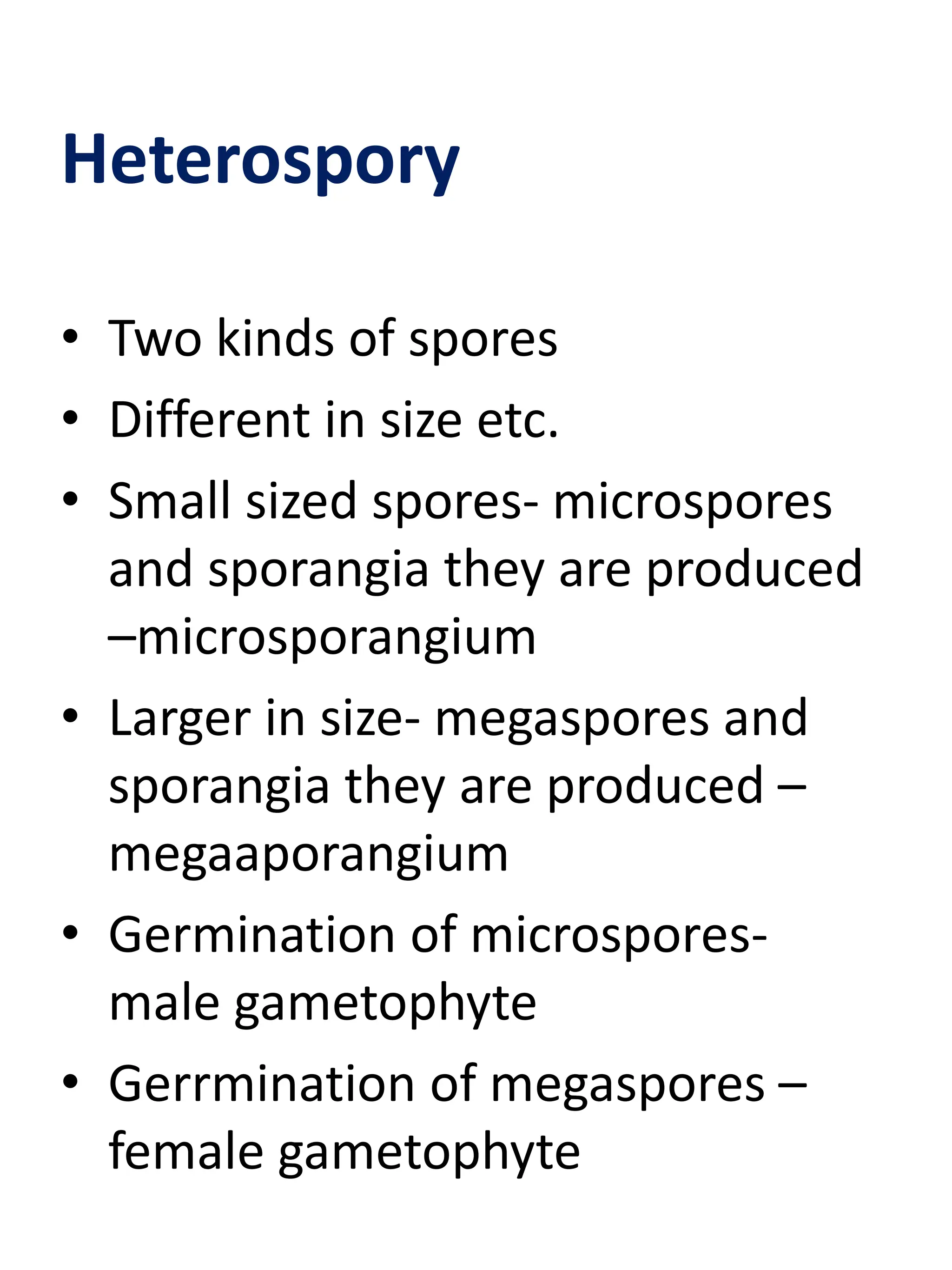 Heterospory and seed habit | PPTX
