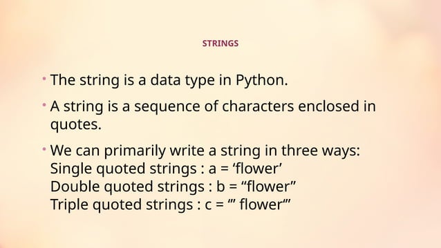 PRESENTATION ON STRING, LISTS AND TUPLES IN PYTHON.pptx