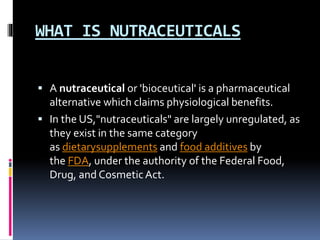 Kirti shukla food and nutraceuticals | PPT