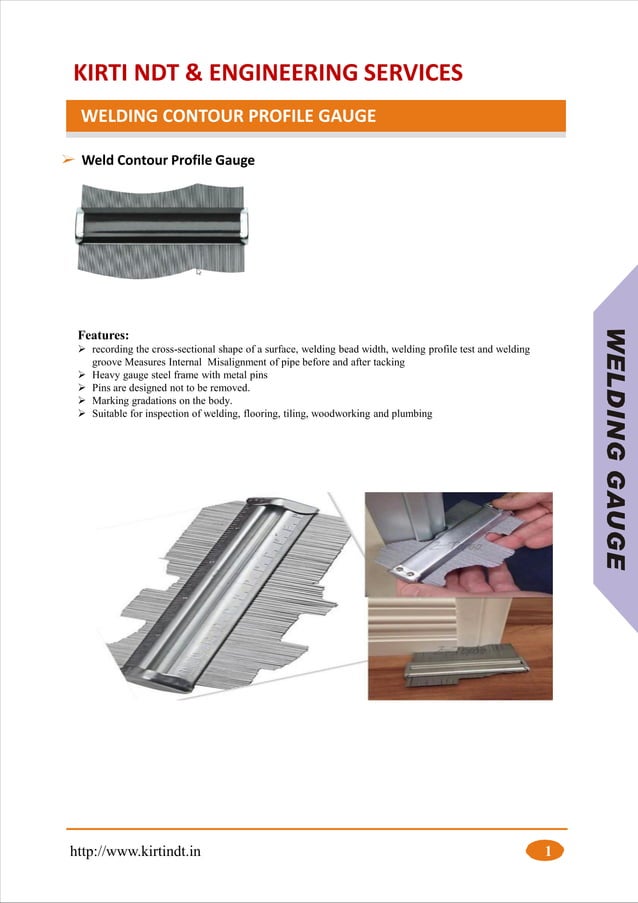Weld contour profile gauge | PDF