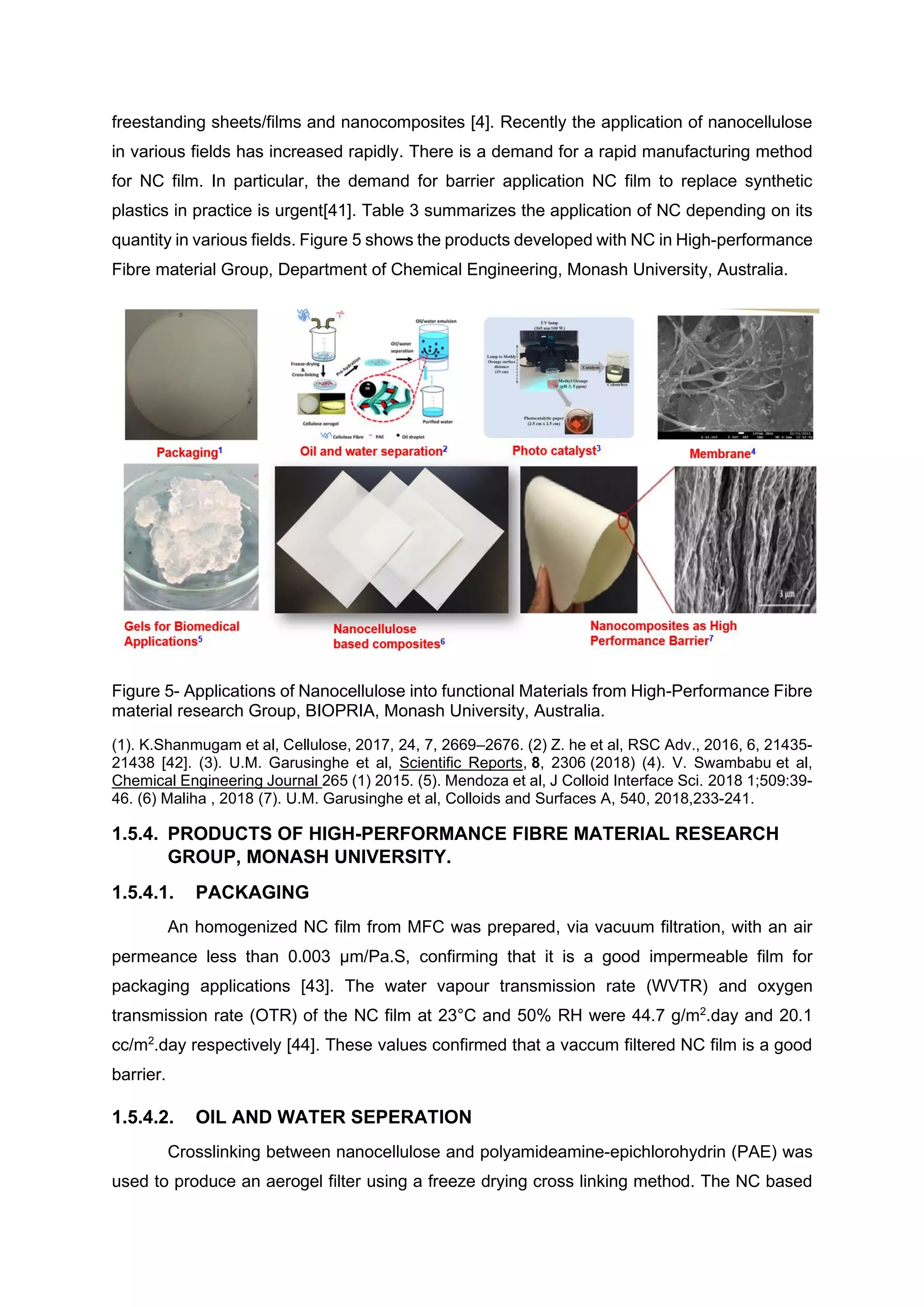 NANOCELLULOSE AND ITS COMPOSITE FILMS – APPLICATIONS, PROPERTIES ...
