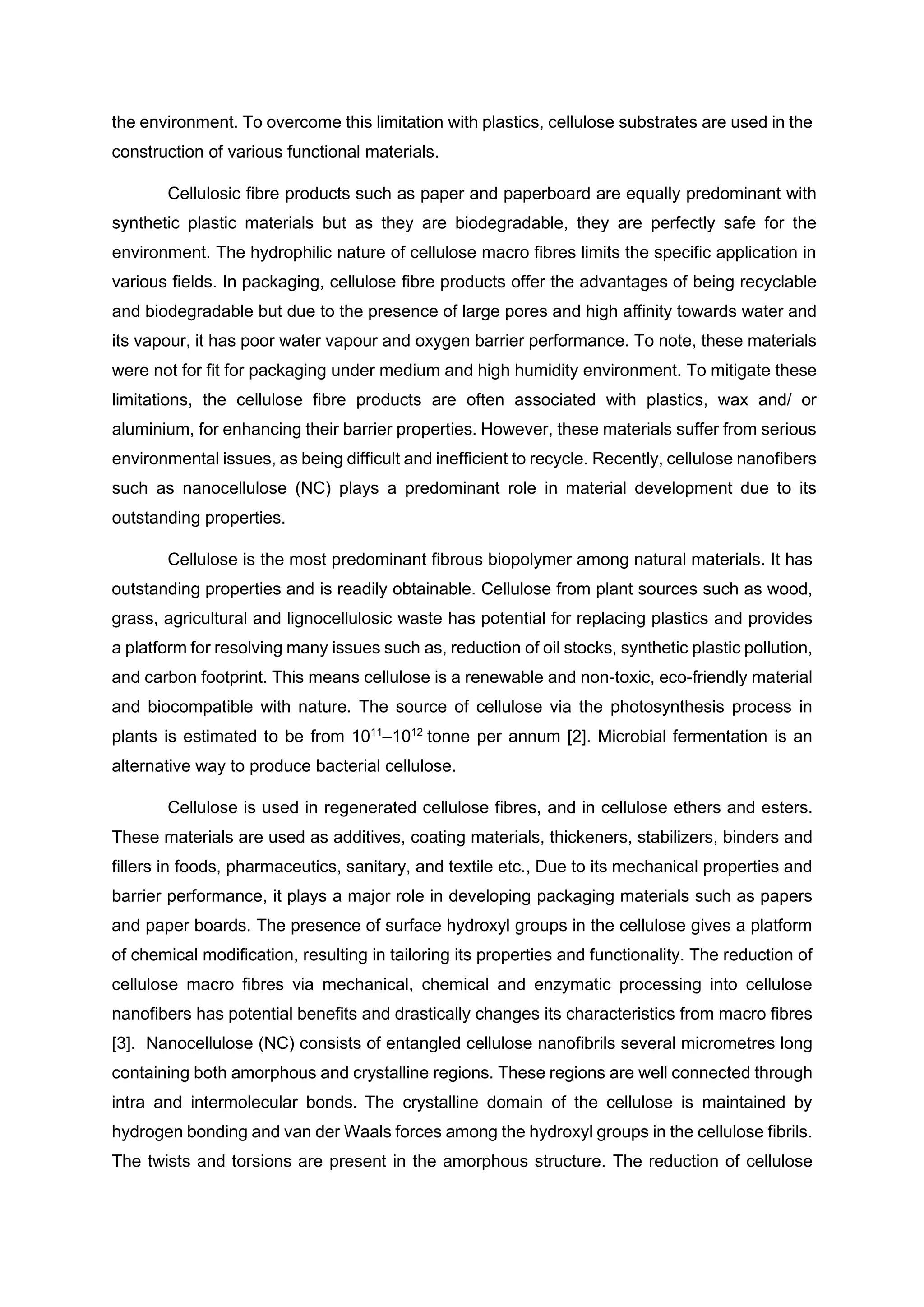 NANOCELLULOSE AND ITS COMPOSITE FILMS – APPLICATIONS, PROPERTIES ...