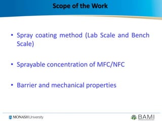 Spraying nanocellulose on the paper | PPT