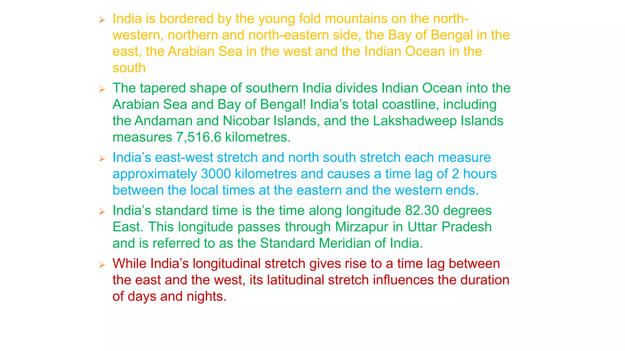 India Size and location | PPT