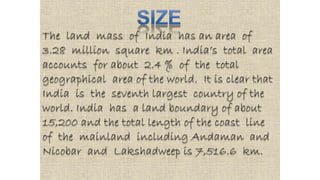 India Size and location | PPTX