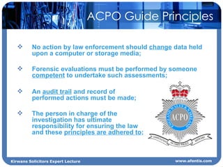 Digital Evidence - the defence, prosecution, & the court | PPT