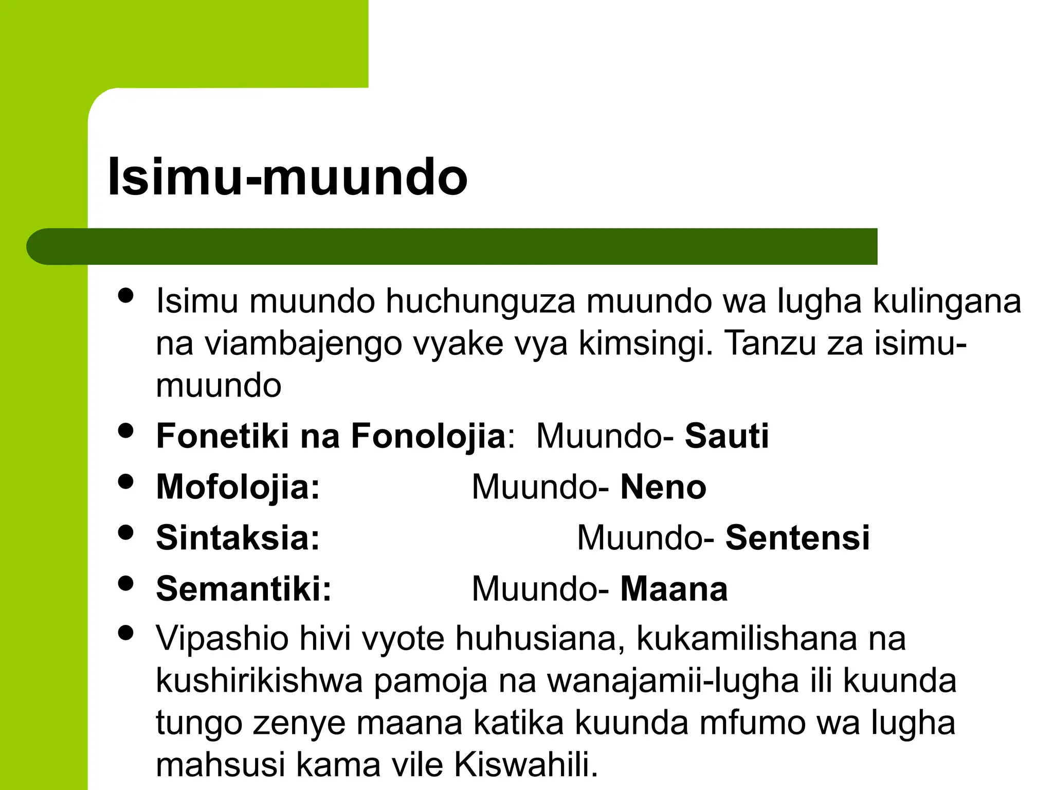 KIS 210 Phonetics FONOLOJIA ARUDHI.ppt. | PPT