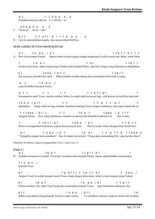 Kisah Sengsara Injil Yohanes - Jumat Agung | PDF