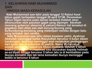 KISAH NABI MUHAMMAD SAW | PPT