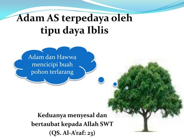 Kisah adam as dan iblis | PPT