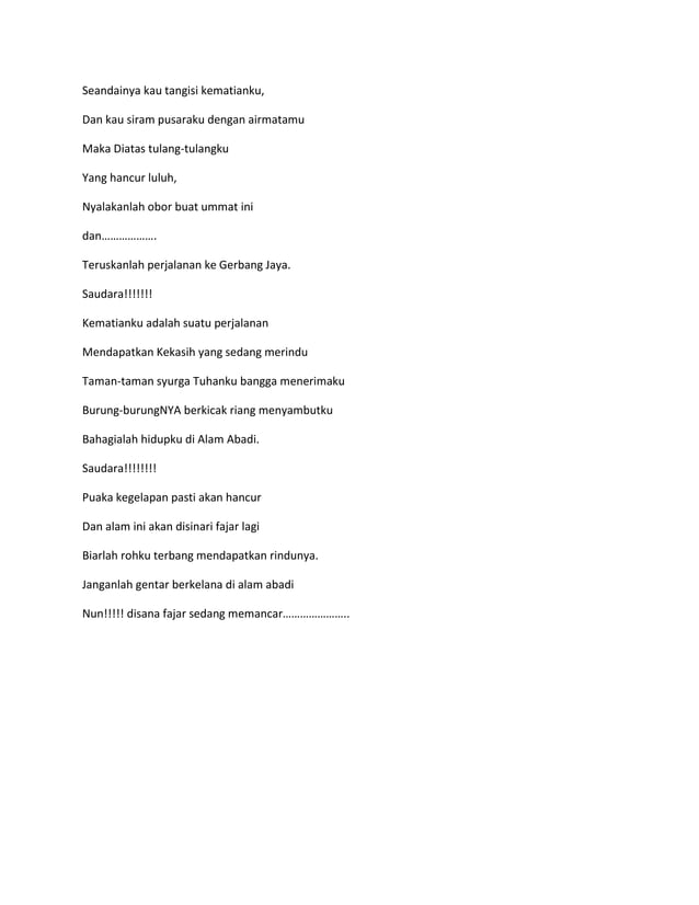 Kisah benar tragedi memali | DOCX