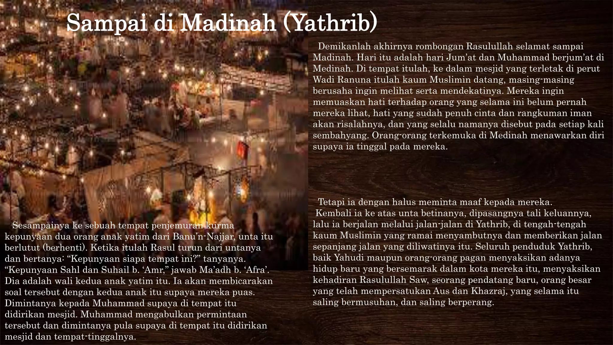 Kisah hijrah nabi muhammad saw | PPTX