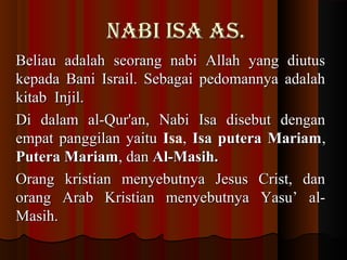 Kisah isa al masih as | PPT