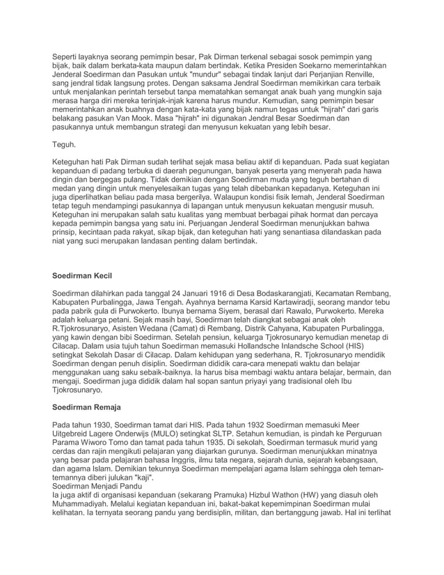 Kisah jenderal sudirman | PDF