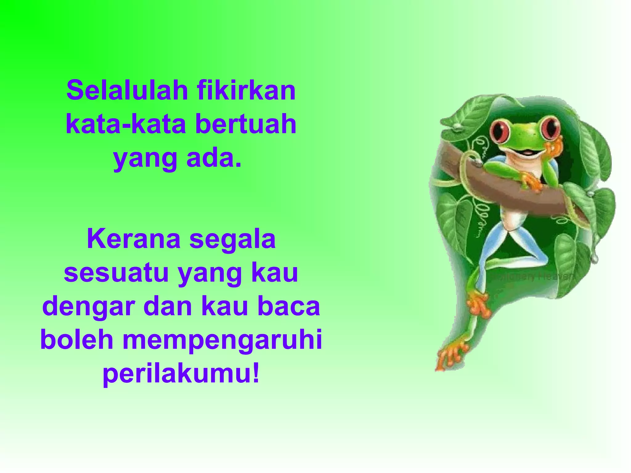 Kisah katak (Konsep kendiri) | PPT