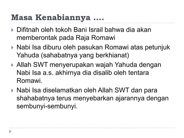 Kisah nabi ayyub musa dan isa a.s. p5 unit 3 | PPT