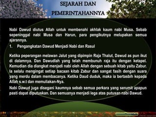 Kisah Nabi Daud AS dan Lainnya | PPTX