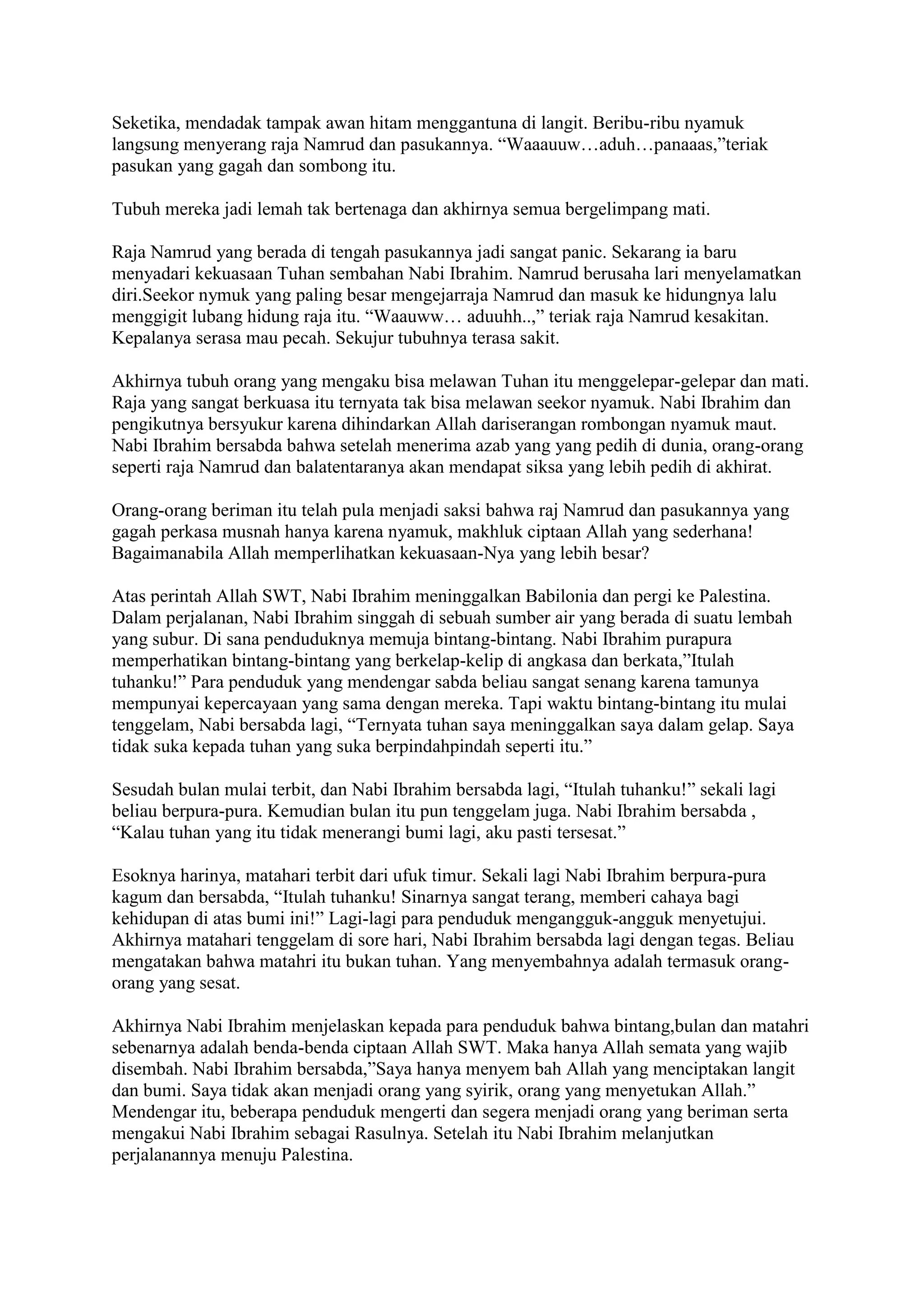 Kisah nabi ibrahim as | DOCX