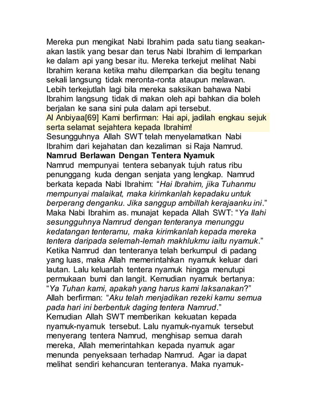 Kisah nabi ibrahim vs raja | PDF