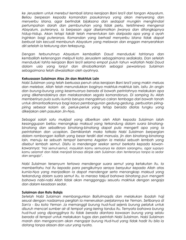 Kisah nabi (tugas annisa) | PDF